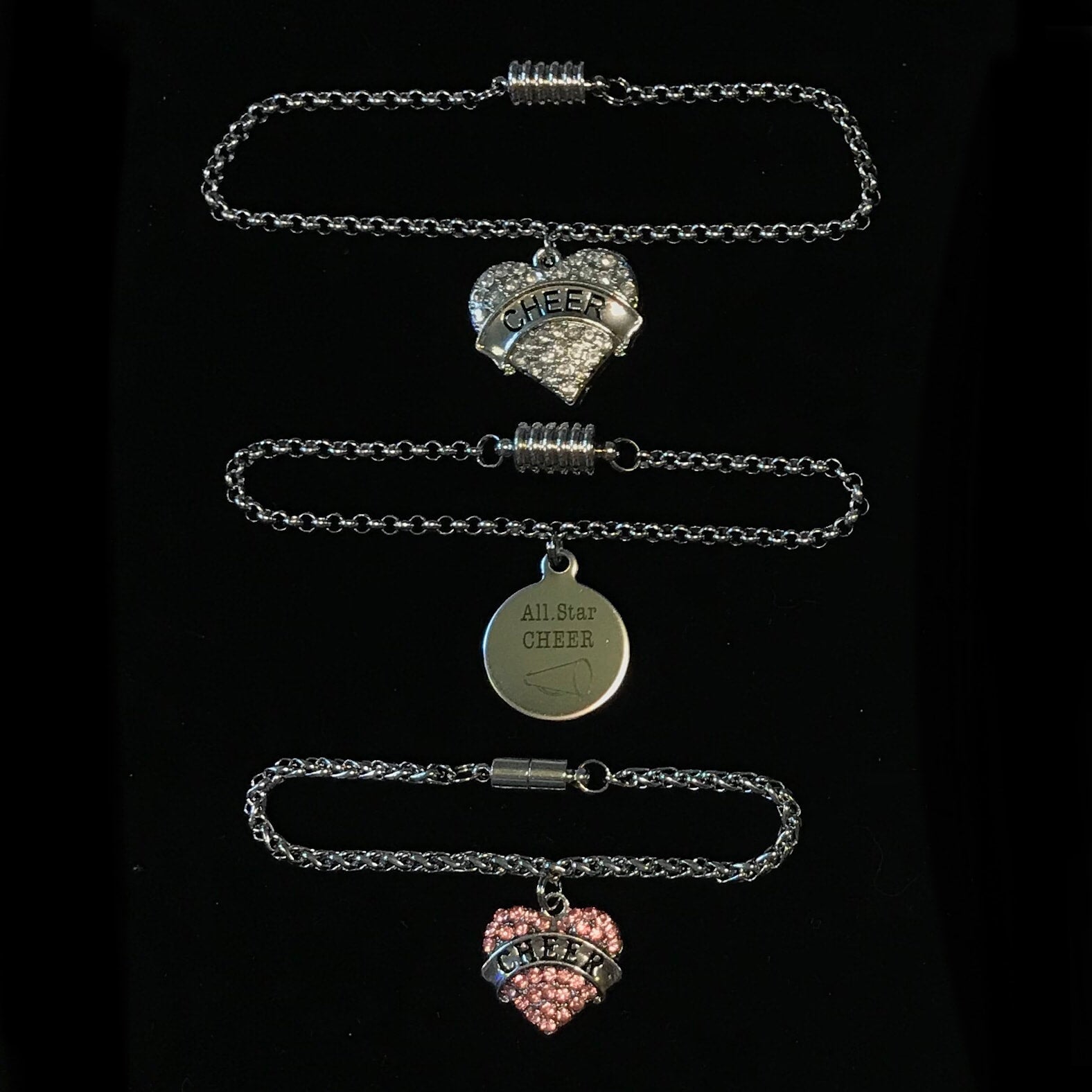 Stainless Steel Charm Bracelet with Magnetic Closure | Dragon Bling