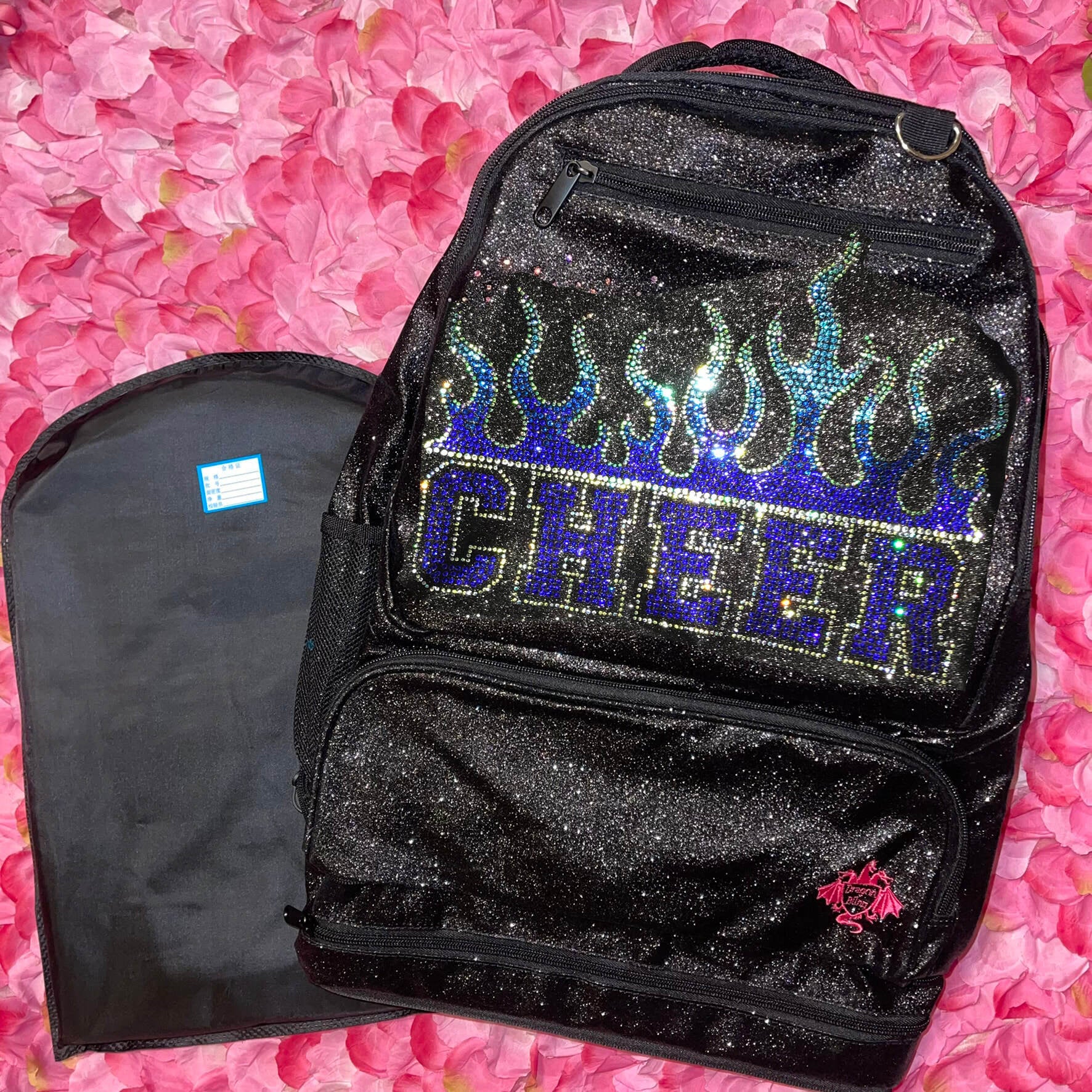 Dragon Dazzle Blue Flame Backpack with Optional Bullet-Resistant Panel ...