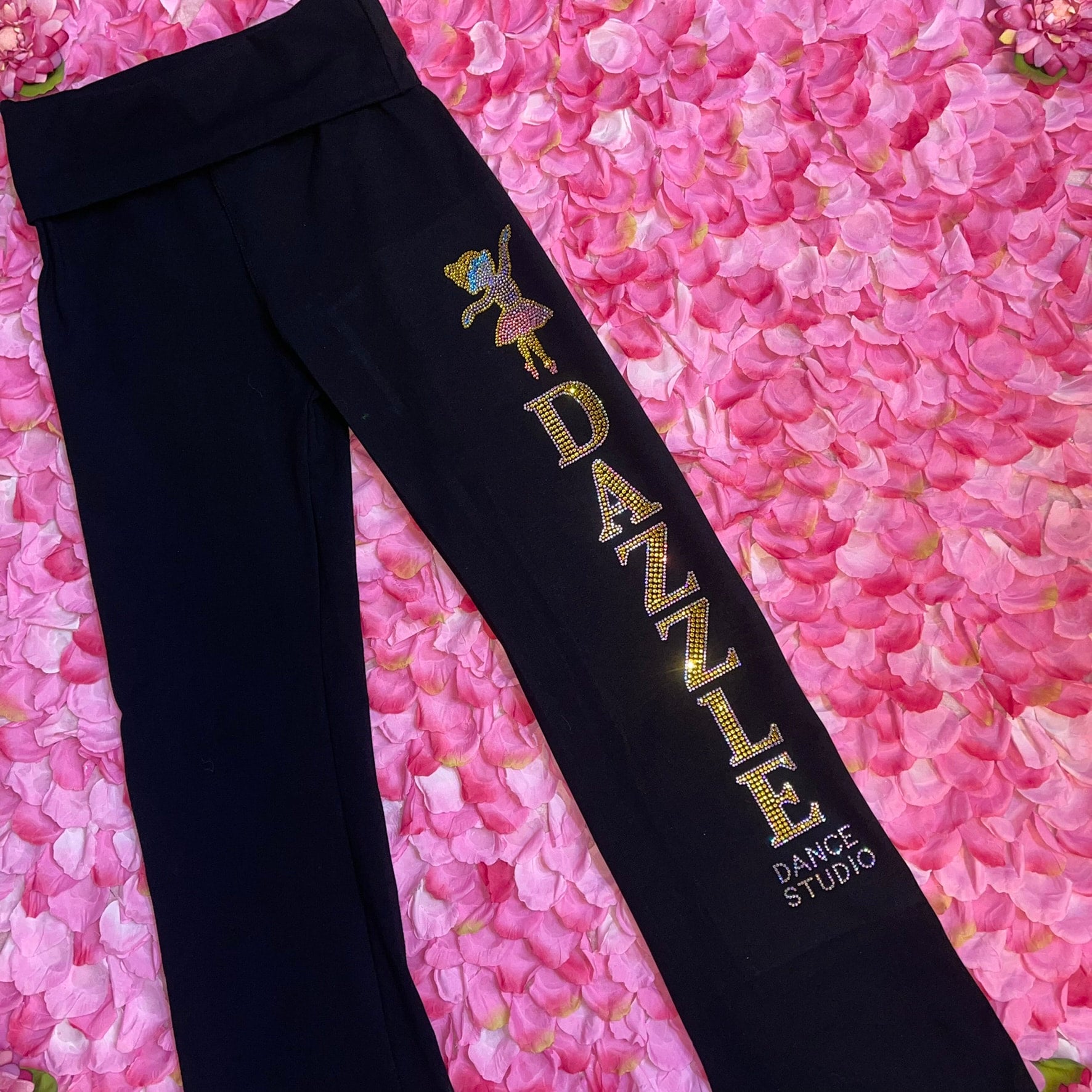 Dazzle Dance Studio Rhinestone Yoga Pants | Dragon Bling